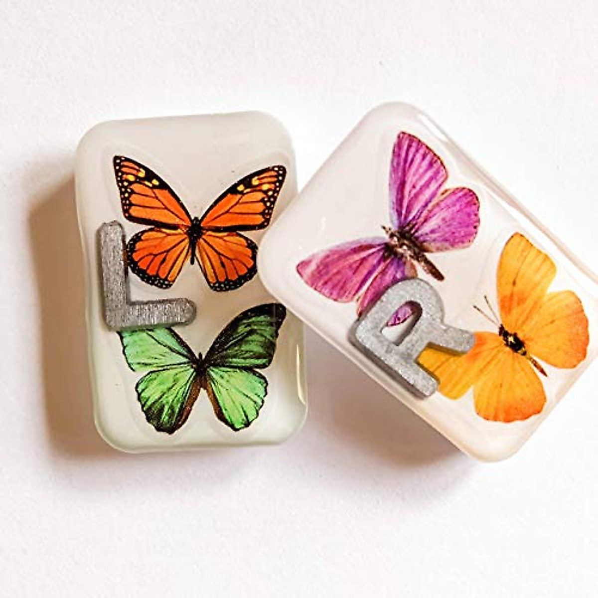 Butterfly X-ray Markers with solid white background for x-ray techs