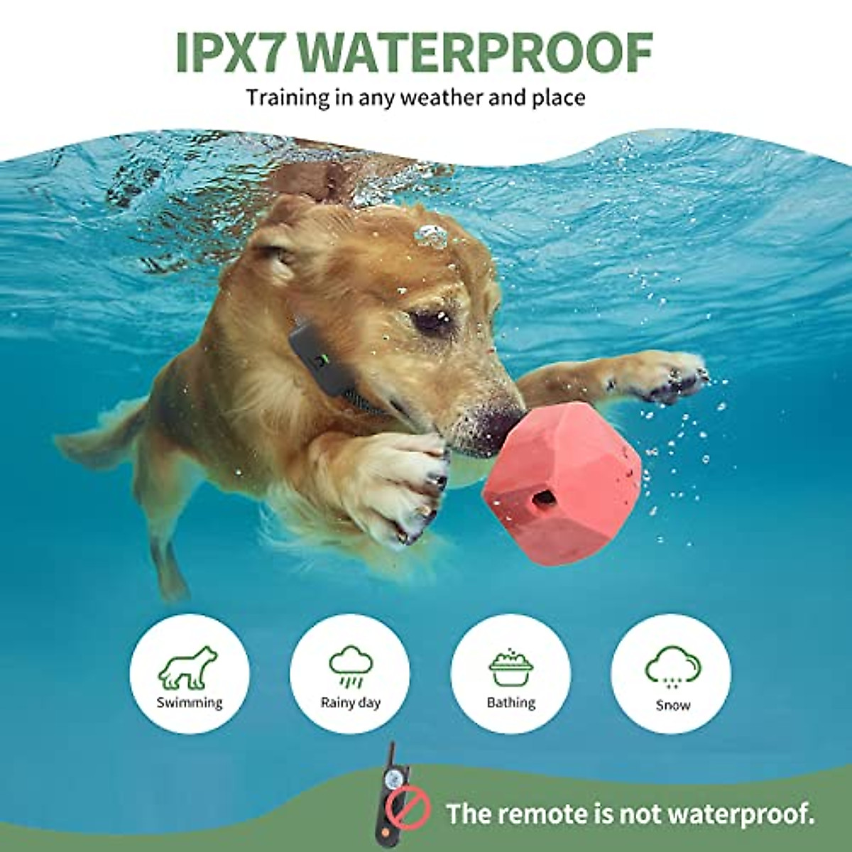 Dog Training Collar with Remote,3/4 Mile Range Dog Shock Collar,Waterproof and Rechargeable with Beep, Vibration, Safe Shock, Light and Keypad Lock Mode for Large Medium Small Dogs (X1 Grey)