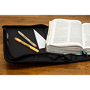 Ballistic Bible Cover with Cross, Black, Extra Large