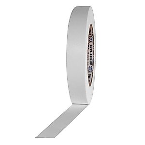 ProTapes Artist Tape Flatback Printable Paper Board or Console Tape, 60 yds Length x 3/4" Width, White (Pack of 1)