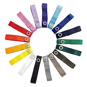 Baby Buddy Secure-a-Toy, Adjustable Pacifier and Teether Strap for Stroller, Highchair, and Car Seat, Tan Olive, 2 Pack