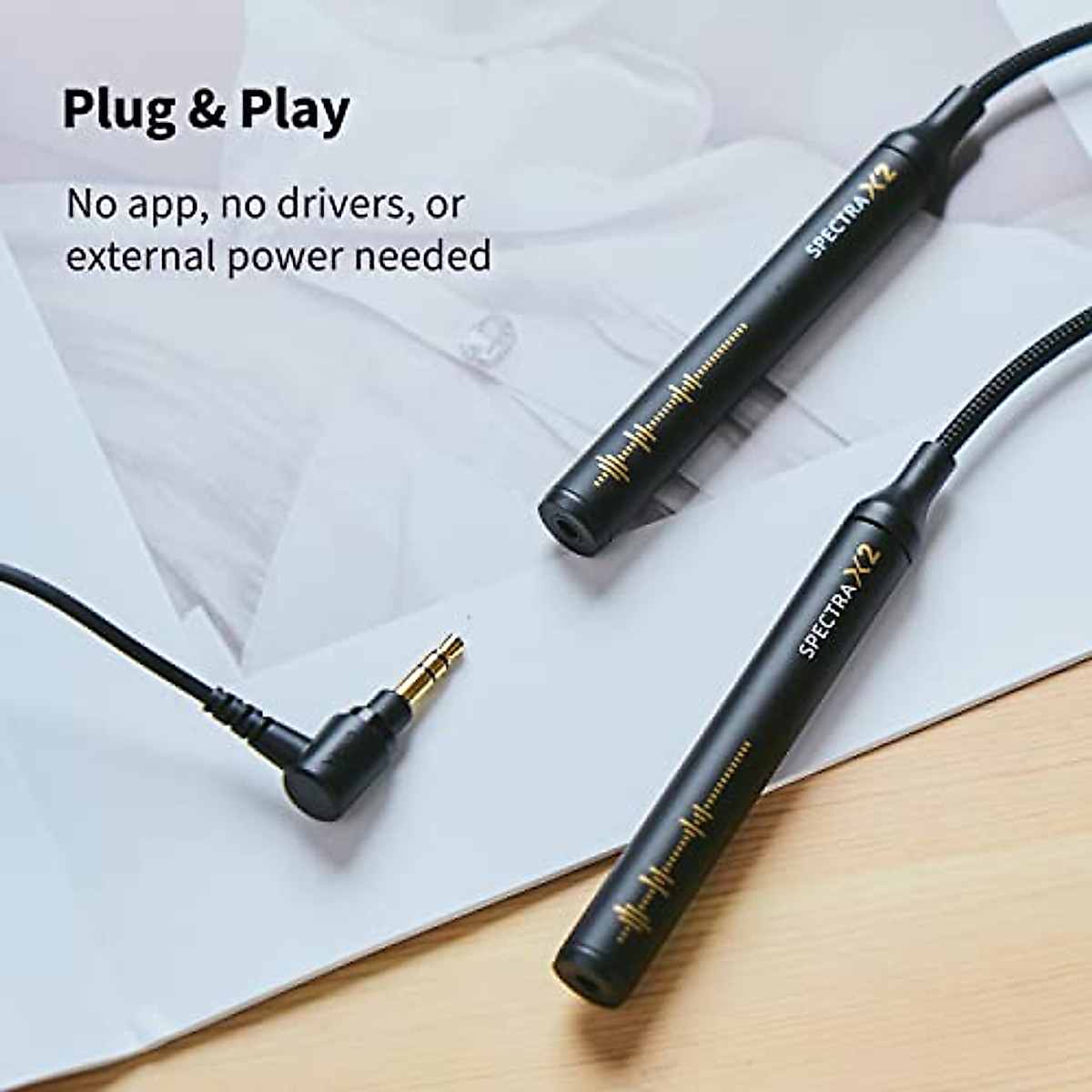 MAKTAR Spectra X2 Portable DAC/AMP [3.5mm Jack to USB-C], High Resolution Lossless 32bit / 384kHz Headphone Amplifier, Compatible with iPad, MacBook, Android, Laptop