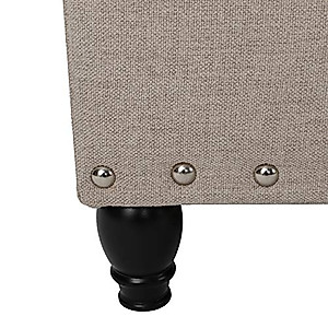 Christopher Knight Home Tatiana Fabric Storage Ottoman, Wheat