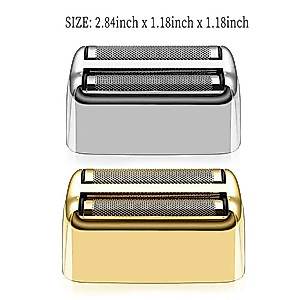 for Babyliss Shaver Foil Cutters Set, Kaynway Professional Replacemnet Foil Cutter Blade for BaBylissPRO Barberology FX Collection Metal Double Foil &Shaver - Included 2 Foil, 2 Blade, 1 Cutter Cover