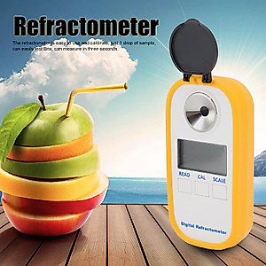 Brixometer Sensitive Portable Refractometer Lightweight Easy to calibrate Honey Pears and Grapes