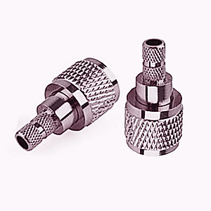 RedYutou Mini-UHF Male Plug Crimp for 50 Ohm RG58 lmr195 Cable 5 Pack