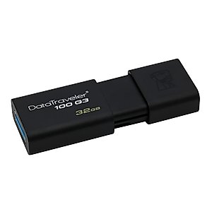 Kingston 32GB 100 G3 USB 3.0 DataTraveler (DT100G3/32GB) Black