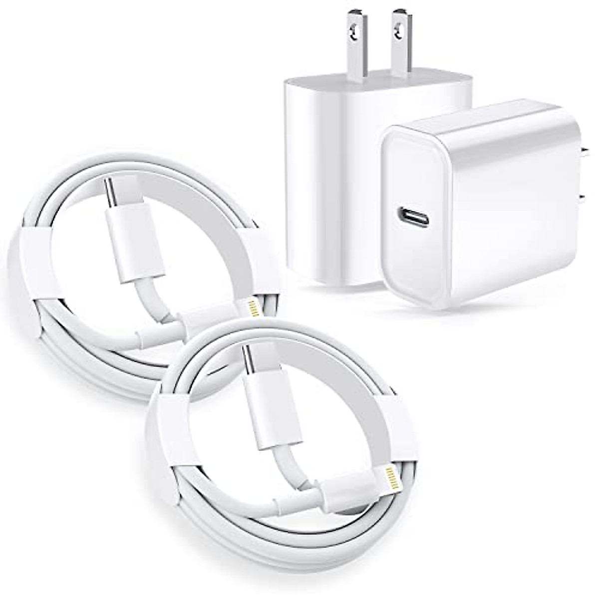 iPhone 13 14 Charger Cable,[Apple MFi Certified]2Pack iPhone Fast Charger 20W Type C Wall Charger Travel Plug Adapter USB C to Lightning Cable for iPhone 14/13 Pro Max/13 Mini/12/12 Pro Max/11 Pro Max
