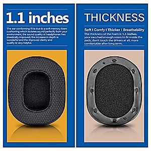 TRANSTEK Ear Pads Compatible with V2 / V2 Pro Gaming Headset I Memory Foam Replacement Ear Cushions (Mesh)
