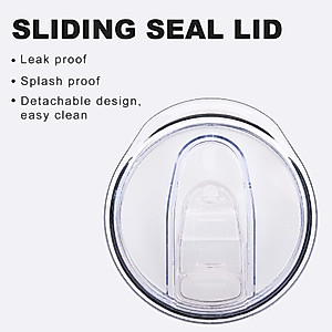 koodee Tumbler with Lids and Straws-12 oz Skinny Tumbler Stainless Steel Double Wall Vacuum Insulated Coffee Mug Water Cup, Spill Proof, BPA Free (Sky Blue)