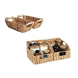 StorageWorks Water Hyacinth Storage Baskets