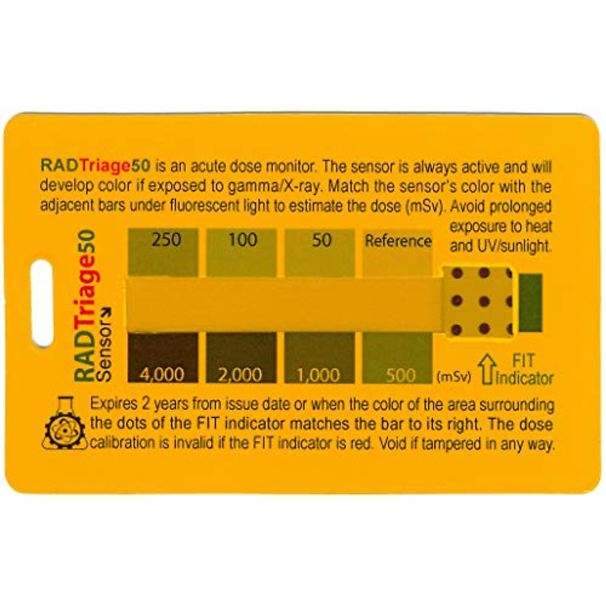 RADTriage FIT Personal Radiation Detector for Wallet or Pocket,Nuclear Radiation Detector,Electromagnetic Field Radiation Detector,Anti Radiation Dosimeter, Ready-to-Go Portable Radiation Detector