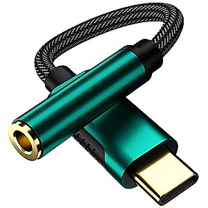 COOYA USB C to 3.5mm Headphone Adapter for iPhone 15 Pro Max iPad 10th Pixel 8 7 Audio Adapter Type C to Aux Dongle Stereo Earphone Connector for Samsung S23 FE S22 Ultra S21 Flip5 A54 Tab S9 OnePlus