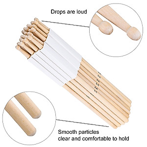 FF Elaine Maple 5A Wood Tip Drumsticks 12 Pairs