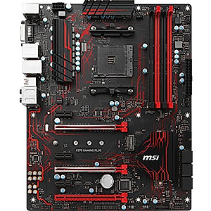 MSI Gaming AMD Ryzen X370 DDR4 VR Ready HDMI USB 3 SLI CFX ATX Motherboard (X370 GAMING PLUS)