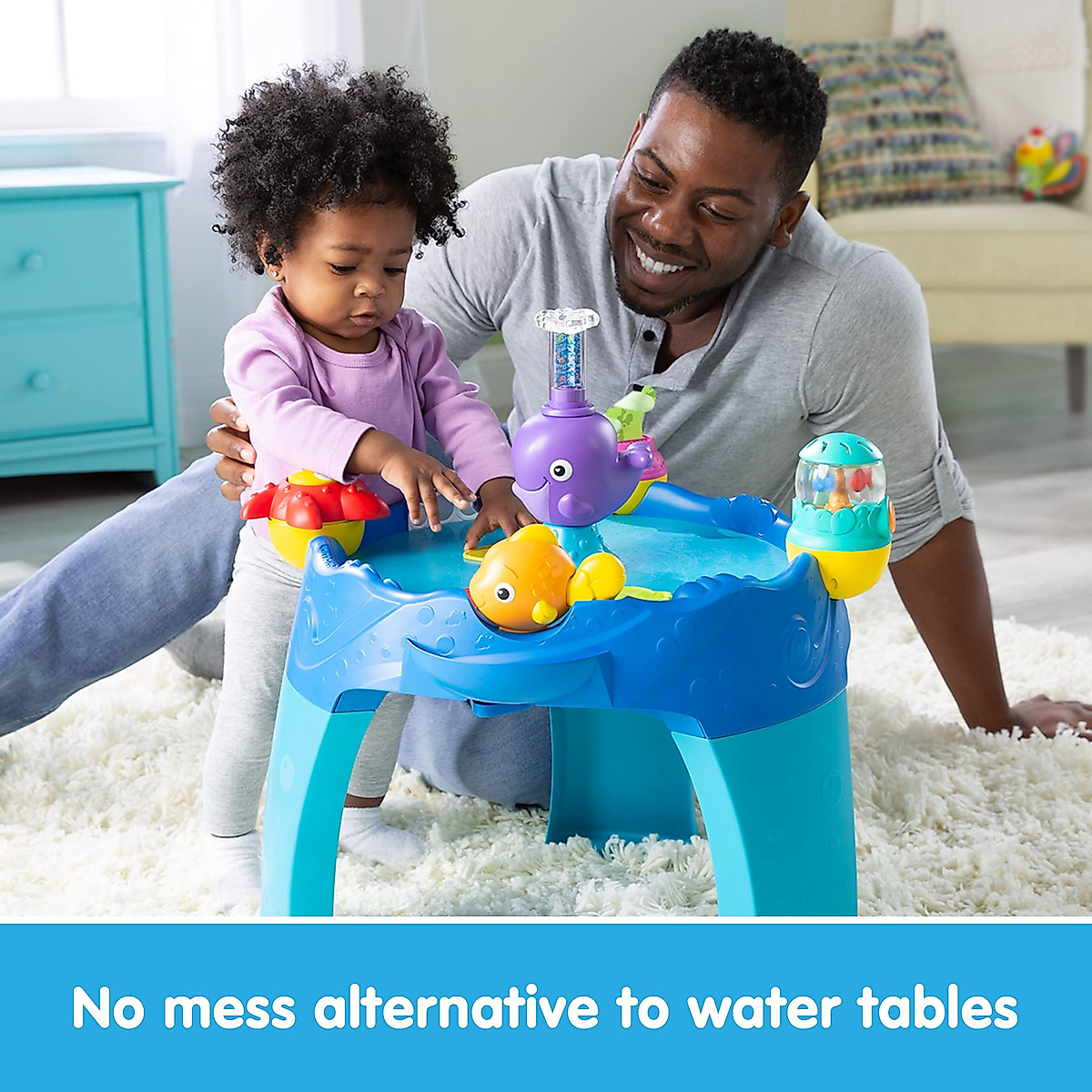 Lamaze 3-in-1 Airtivity Center – Developmental Sensory Toy Activity Center, Grows with Baby, Mess-Free Water Table Alternative