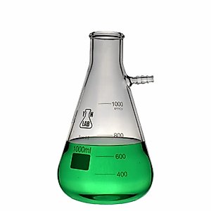 Filter Flask Borosilicate Glass Vacuum Filtering Flask 1,000ml 1L