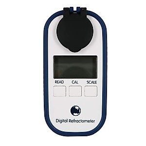 Rhino Beer Digital Refractometer, (Brix 0-50%, Wort SG 1.000-1.130, 1.3330-1.4200nD) with Automatic Temperature Compensation, IP65