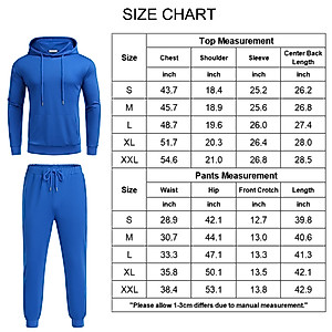 COOFANDY Sweatsuit for Men Casual Athletic Jogging Suits Sets Track Suits 2 Piece Sets for Men