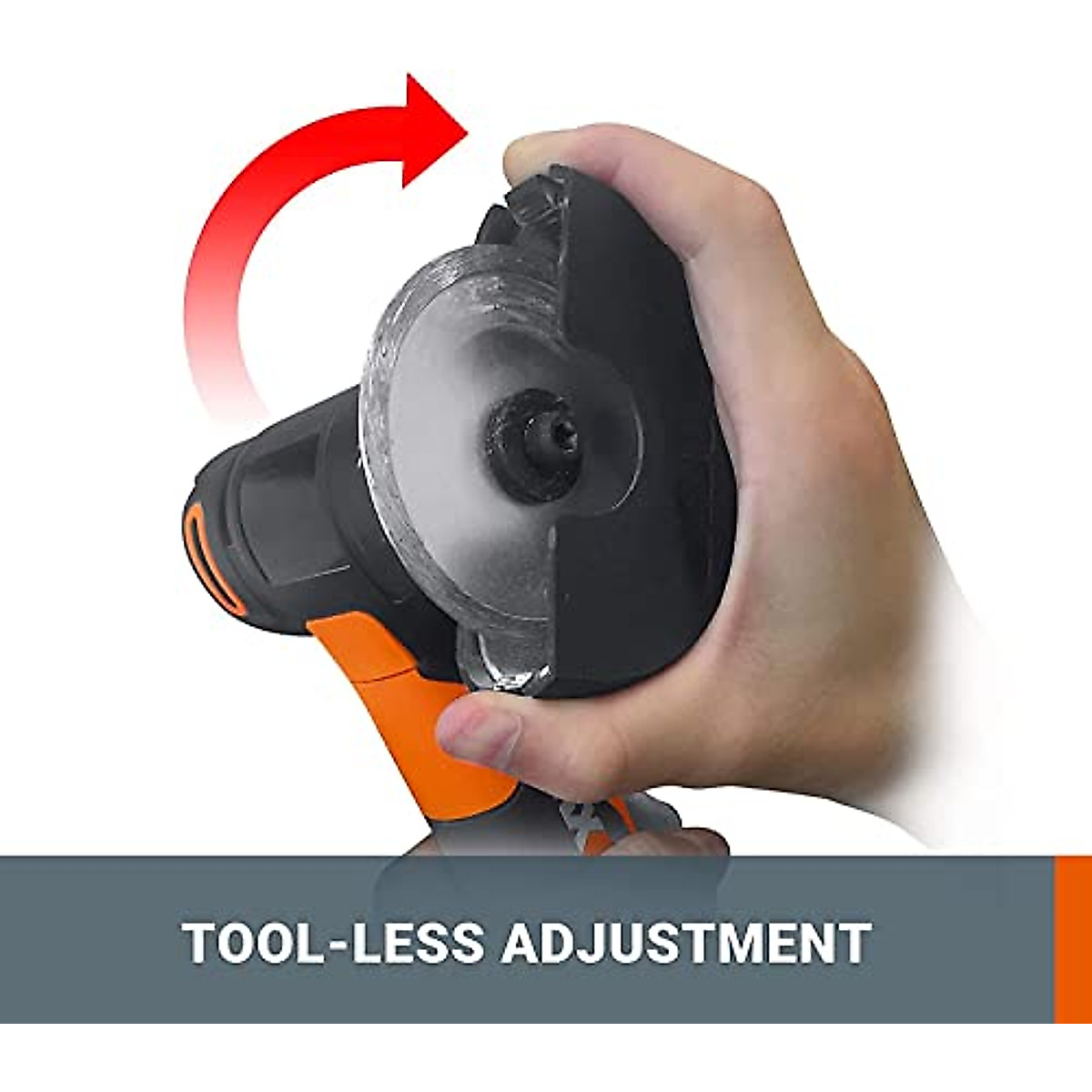 WORX 20V 3'' Cordless Mini Cutter WX801L.1 Compact Angle Grinder Tool w/ 2 Cutting Discs, 2.0Ah Battery & Charger Included