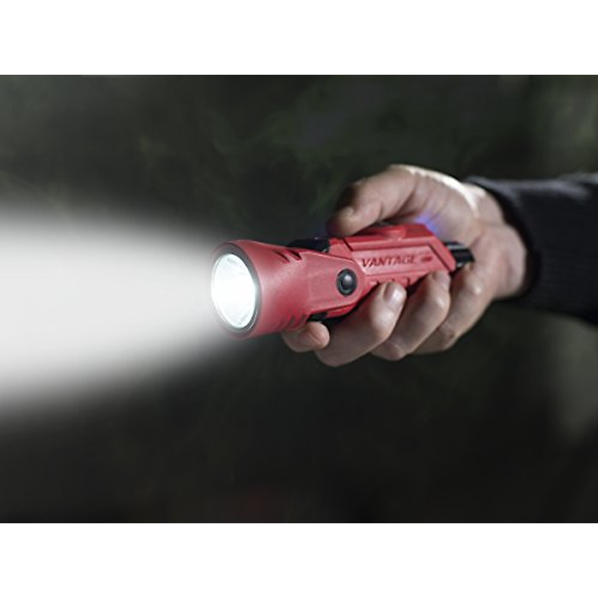 Streamlight 88901 Vantage 180 X Helmet Mounted and Right Angle Firefighter Flashlight with Helmet Bracket, Orange