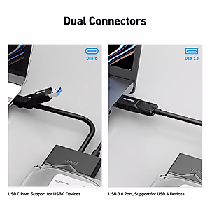 BENFEI SATA to USB 3.0 Cable, USB 3.0 to SATA III Hard Drive Adapter Compatible for 2.5 3.5 Inch HDD/SSD Hard Drive Disk with 12V/2A Power Adapter, Support UASP