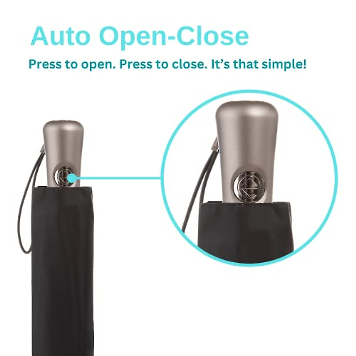 totes InBrella Reverse Closing Folding Umbrella – Inverted Closure Compact Umbrella – Portable, Windproof Rain-resistant Travel Umbrella with Recycled Canopy, Automatic Open and Close, Flower Garden