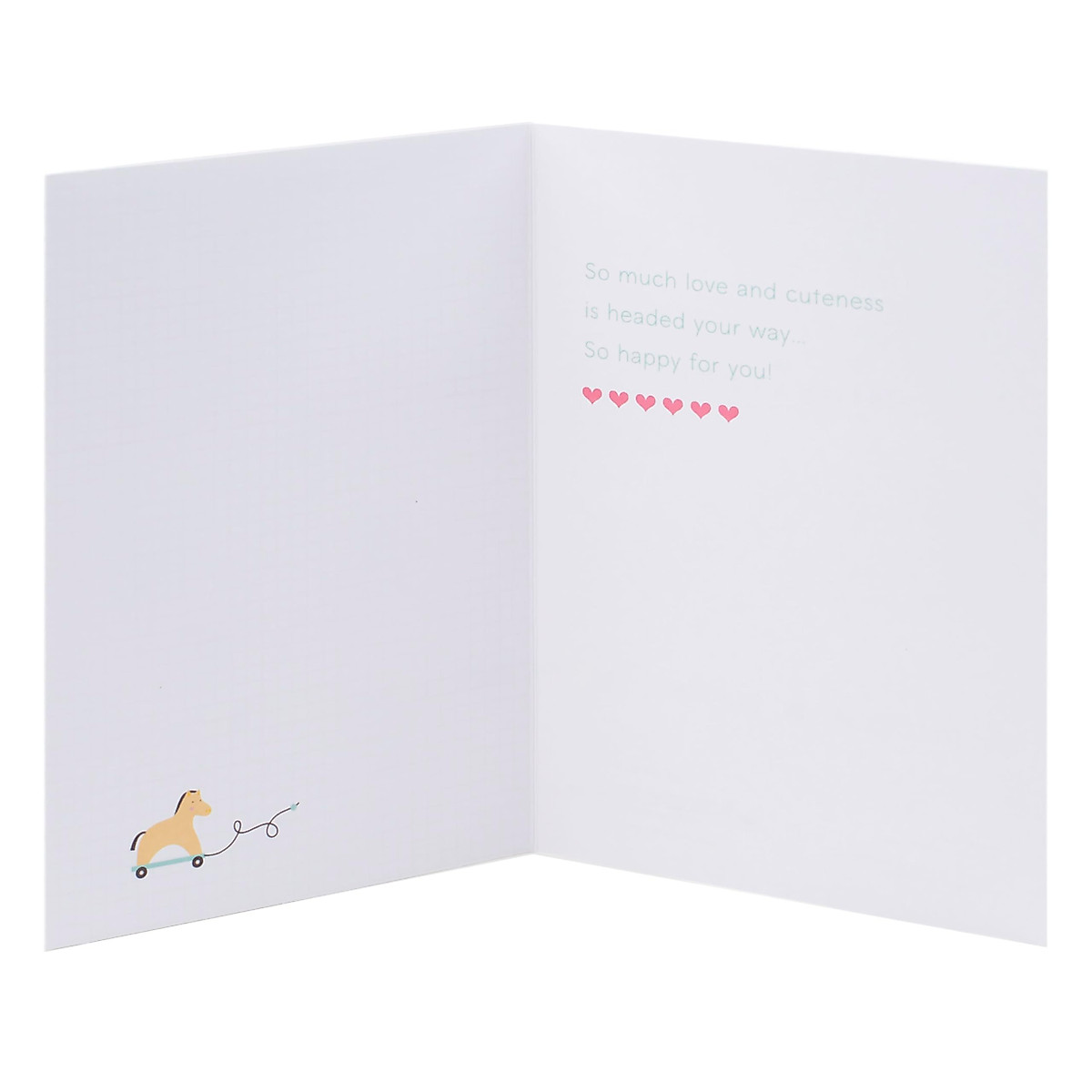 Hallmark Signature New Baby Congratulations Greeting Card, Baby Icons