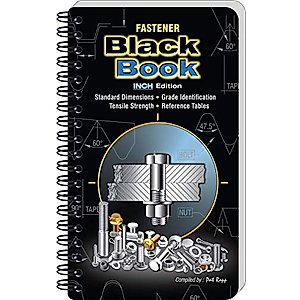 Black Books FBBINCH Fastener Black Book Inch Supplement (1 per Pack)