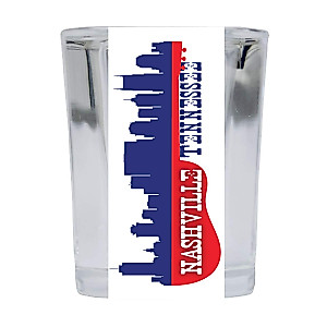 Nashville Tennessee Music City Trendy Souvenir Square Shot Glass