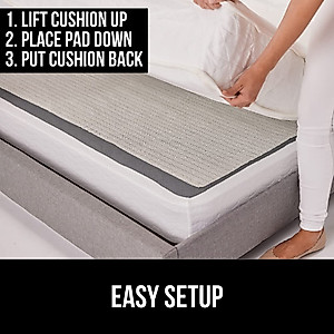 GORILLA GRIP Non Slip Mattress Gripper, Prevents Mattresses from Sliding and Holds Bed in Place, Pad Grips Beds, Sofa, Couch, Chair Cushions and Helps Keep Topper from Slipping, Easy Trim Pads