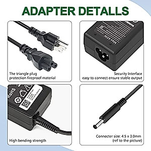 45W Charger for Dell Laptop Charger,AC Adapter for Dell Inspiron 15 3000 5000 Series 15-3552 3555 3558 3565 3567 5551 5552 5555 5558 5559 Laptop Power Supply Cord