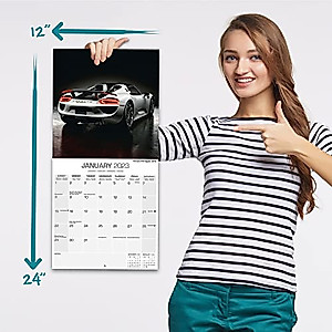 Porsche Calendar- Calendars 2022 - 2023 Wall Calendars - Car Calendar - Automobile Calendar - Porsche 16 Month Wall Calendar by Avonside