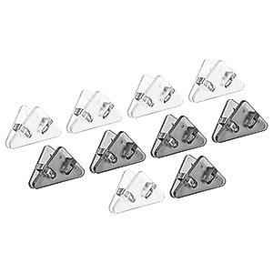 PATIKIL Multifunctional Document Clip,10Pcs Triangular Clips for Books Pages, Prevent Books Curling for Office, Reading Markers Clips, 2 Color