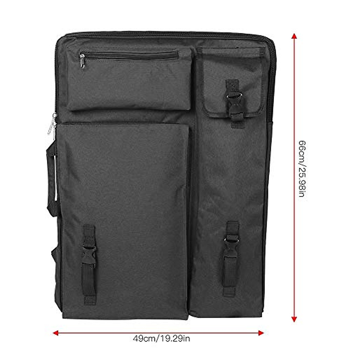 4K Art Portfolio Case Artist Backpack and Tote Cloth Bag Waterproof Sketch Ding Board Bag Art Carrying Bag Art Supplies Bag(2)
