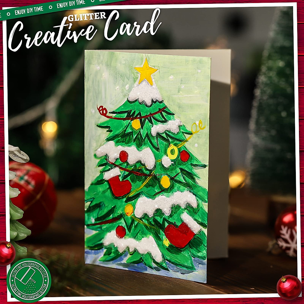 LEOBRO White Glitter, Glitter, 150g/5.29oz White Fine Glitter, Extra Fine Glitter Powder, Clear Glitter, Craft Glitter for Resin Arts Crafts Tumbler Body, Festival Glitter for Christmas Decor