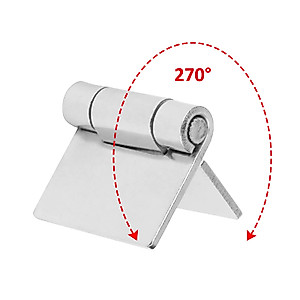 9 Pcs 3"x 2" Heavy Duty Weldable Door Hinges, 304 Stainless Steel Butt Hinge Design, for Metal Gate Windows, Swing Door, Safety Door, Thickness 3mm