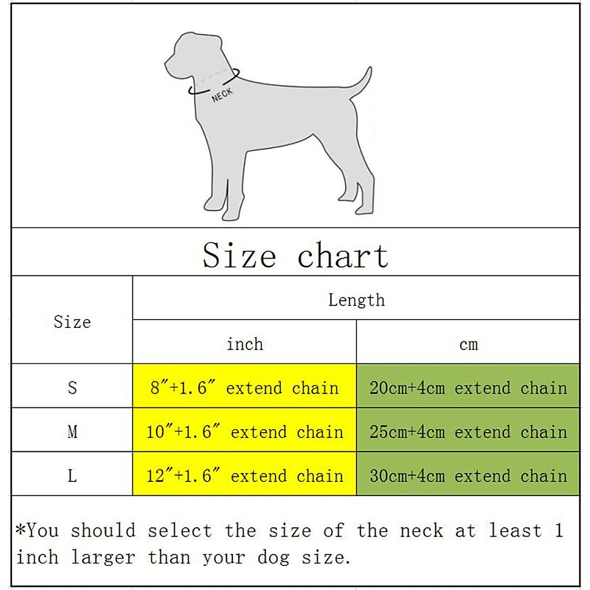 XKSRWE TM Dog Cat Chains Necklace Collar with Colourful Rhinestone Heart Charm Pendant Pet Jewelry Handmade Adjustable (L, Colorful)