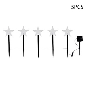 Solar String Light for Home Pathway Christmas Decor Party Fairy Lamp Outdoor Garden (Size:Star)