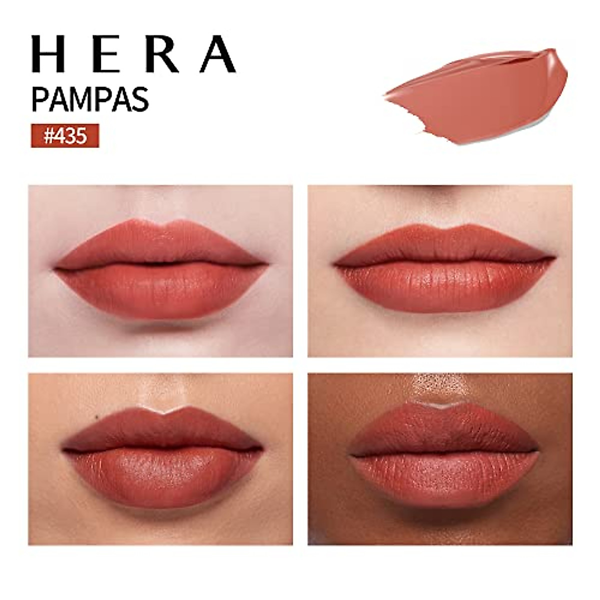 HERA Matte lip Tint, Smooth and Moisturizer Lipstick, Jennie Picked Nourishing Liquid Lip Stick by Amorepacific (PAMPAS, Powder Matte Lip Tint)