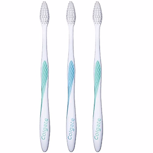 Colgate Wave Sensitive Toothbrush, Compact, Soft (Colors Vary) - Pack of 3