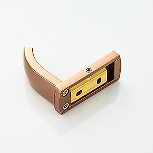 Aothpher 2 Pack Wall Mounted Copper Towel Robe Hook Bath Kitchen Heavy Duty,Rose Gold Polished