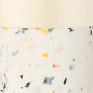 W&P Porter Ceramic Mug w/ Protective Silicone Sleeve, Terrazzo Cream 12 Ounces | On-the-Go | Reusable Cup for Coffee or Tea | Portable | Dishwasher Safe