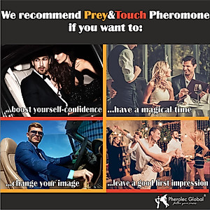 Pherolec Global follow your senses... Prey&Touch Pheromone for Men 0.34 Fl. Oz. Perfume Ultra Strong Feromonas para Hombres Atraer Mujeres