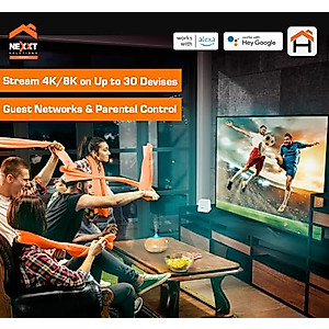 NEXXT 2400AC Mesh WiFi Router Wi-Fi 2-Node, Whole Home 2700sqft Seamless Coverage, Replaces Wi-Fi Router and Extender High-Performance Wi-Fi Network Booster, 1 Router + 1 Extender