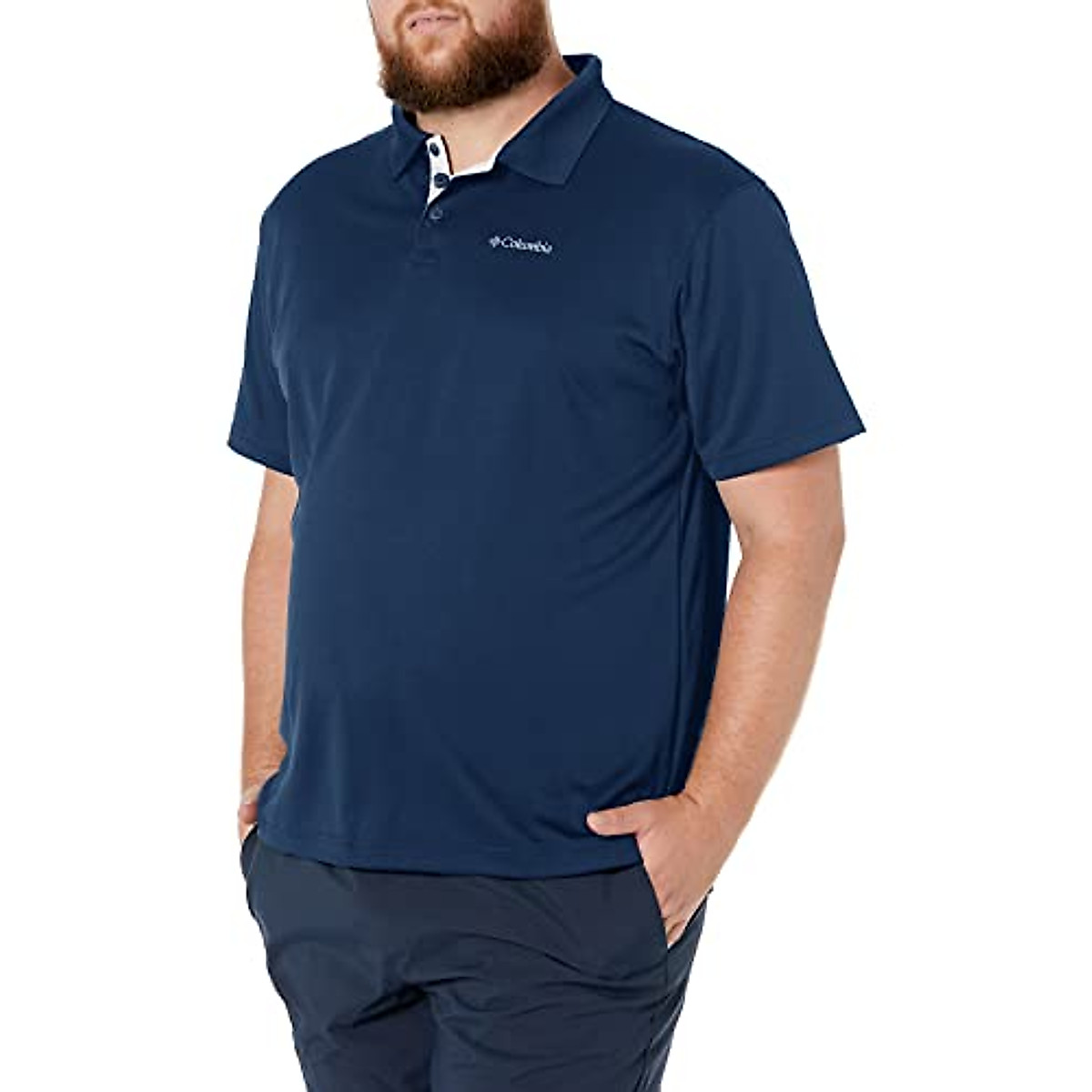 Columbia Men's Utilizer Polo, Collegiate Navy, Large