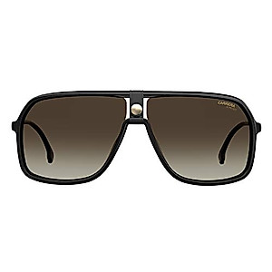 Carrera 1019/S Sunglasses CA1019S-0807-HA-6410 - Black Frame, Brown Gradient Lenses, Lens Diameter