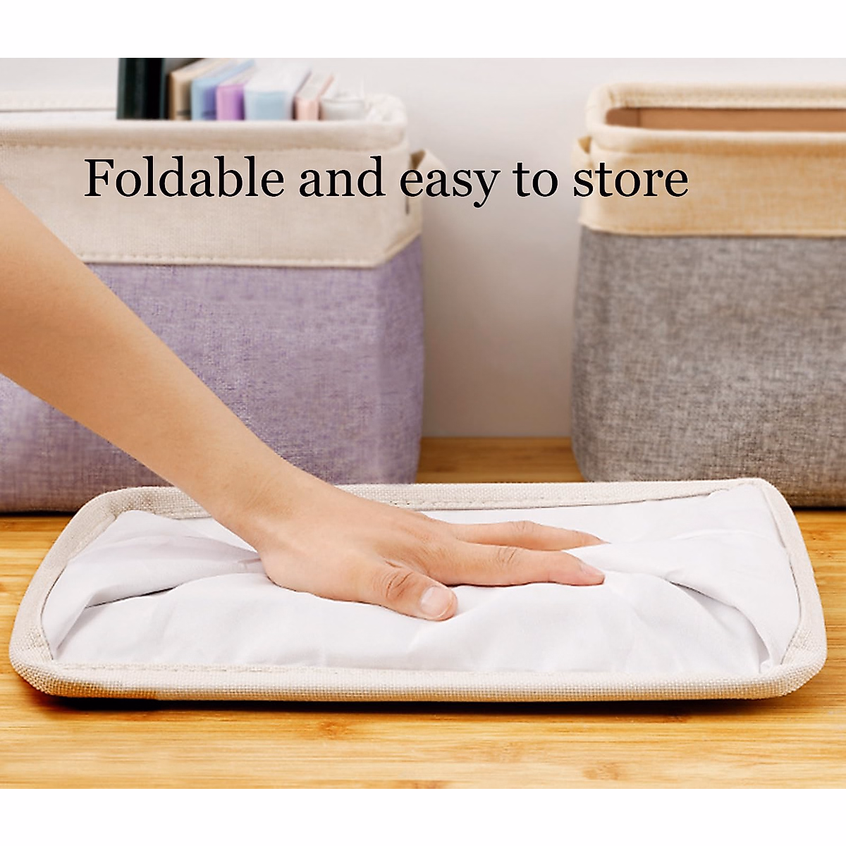 Personalized storage boxes for children Customize the name and icon, A foldable storage box bins for children's clothes, toys, books, etc Storage baskets suitable for both boys and girls (Gray)