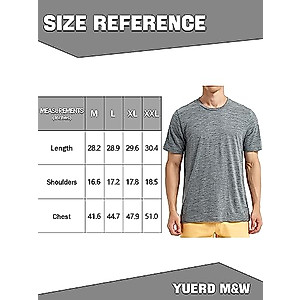 YUERD M&W 100% Merino Wool T-Shirt Mens Short Sleeve Merino Wool T Shirts for Men Grey