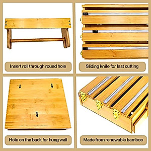 Star House 8 in 1 Ziplock Bag Storage Organizer for Kitchen Drawer, with wax, foil and plastic wrap Dispenser and Napkin holder. Compatible with Gallon, Quart, Sandwich and Snack Variety Size Bag